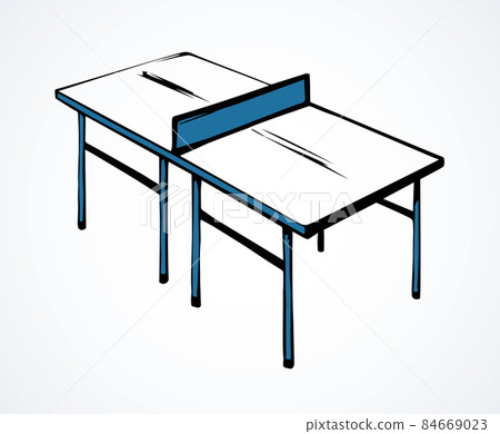 Tennis table. Vector drawing - Stock Illustration [84669023] - PIXTA