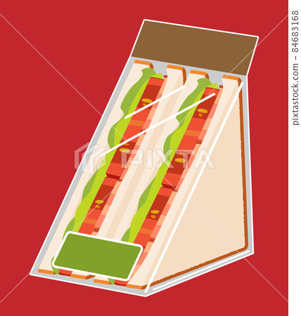 BLT Sand Triangular Pack (with white border) - Stock Illustration ...