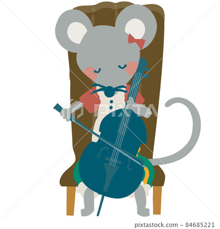 Cello and mouse - Stock Illustration [84685221] - PIXTA