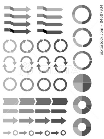 Illustration material: Arrow set that can be... - Stock Illustration ...