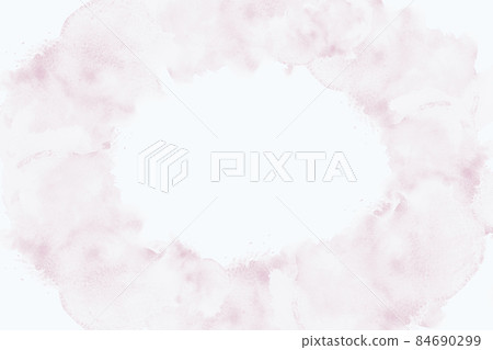Abstract frame watercolor paint pink brush splash. - Stock Illustration ...