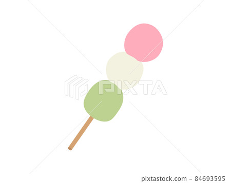 Three-color dumpling dumpling - Stock Illustration [84693595] - PIXTA