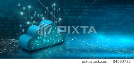 Cloud computing technology internet on data... - Stock Illustration ...