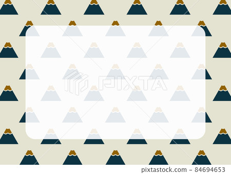Mt. Fuji pattern frame - Stock Illustration [84694653] - PIXTA