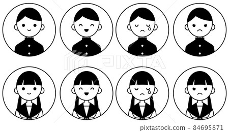 Person icon set_Student men and women - Stock Illustration [84695871 ...