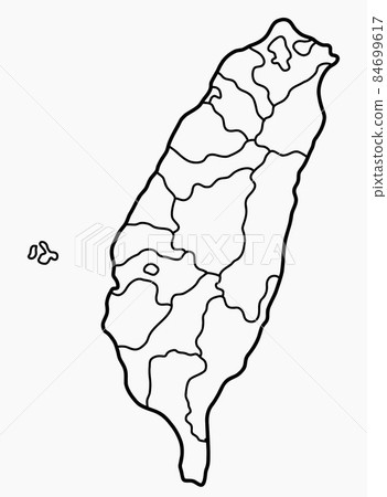 doodle freehand drawing of taiwan map. - Stock Illustration [84699617 ...