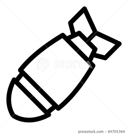 Submarine warhead icon, outline style-插圖素材 [84705364] - PIXTA圖庫