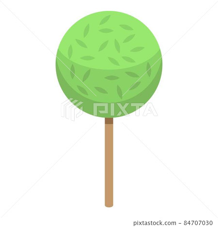 Round tree icon, isometric style - Stock Illustration [84707030] - PIXTA