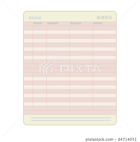 Illustration of an open passbook - Stock Illustration [84714031] - PIXTA