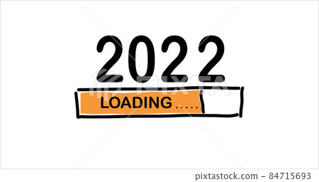 Vecter of loading with new year 2022... - Stock Illustration [84715693 ...