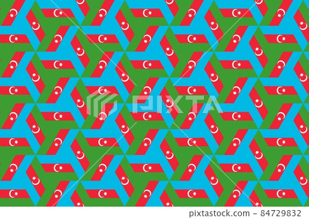 Simple geometric pattern in the colors of the...-插圖素材 [84729832] - PIXTA圖庫