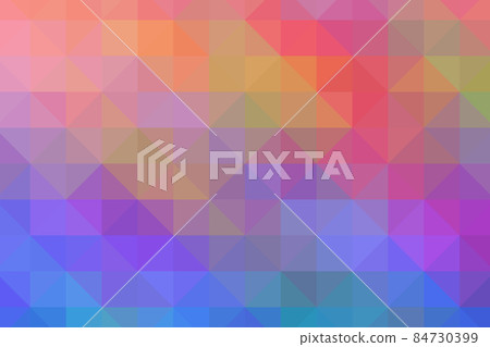 Triangular pixelation. Multi-colored pixel...-插圖素材 [84730399] - PIXTA圖庫