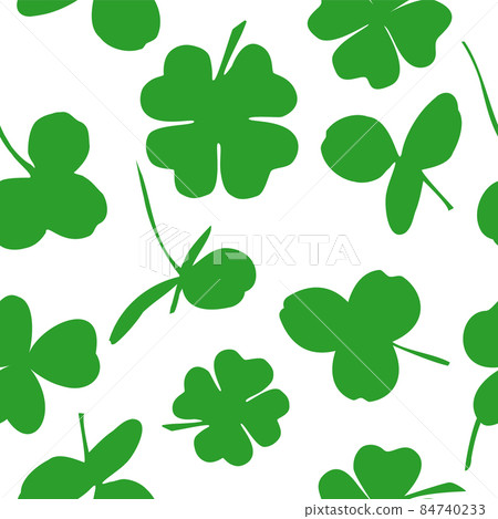 The background is seamless clover. Happy St.... - Stock Illustration ...