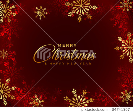 lovely merry christmas snowflakes pattern in... - Stock Illustration ...