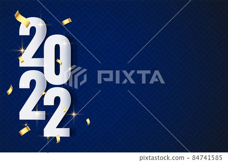 golden confetti new year 2022 background with... - Stock Illustration ...