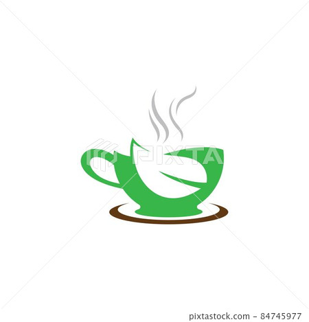 Green tea vector logo illustration - Stock Illustration [84745977] - PIXTA