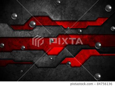 Hi-tech geometric grunge background with glossy... - Stock Illustration ...