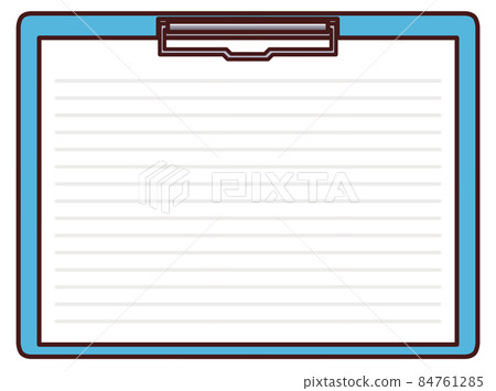 Light blue clipboard paper illustration... - Stock Illustration ...