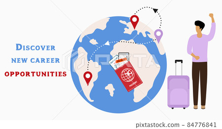 New career Relocation Job Offer Employee Location - Stock Illustration ...