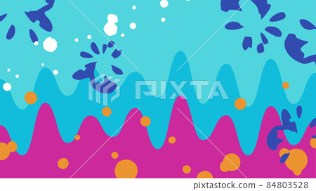 Image of music waveform and popping... - Stock Illustration [84803528 ...