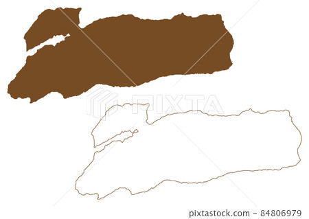 Alor island (Republic of Indonesia, Lesser... - Stock Illustration ...