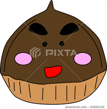 Cute chestnut character - Stock Illustration [84808184] - PIXTA