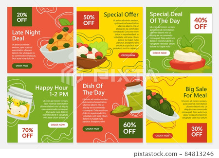 Olive dishes offers concept, vector illustration-插圖素材 [84813246] - PIXTA圖庫