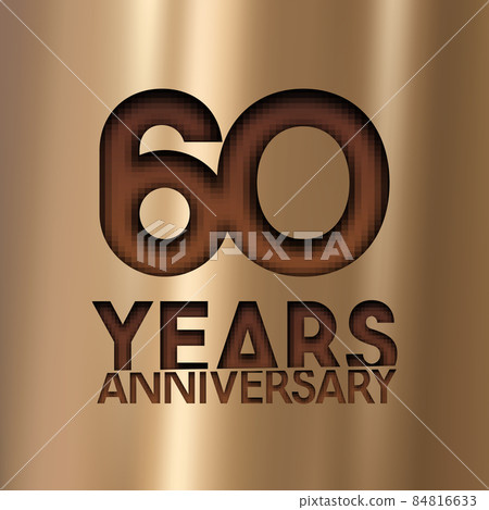 60 years anniversary celebration vector icon,... - Stock Illustration ...