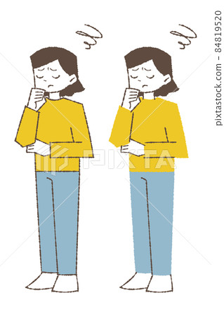 Worried woman - Stock Illustration [84819520] - PIXTA