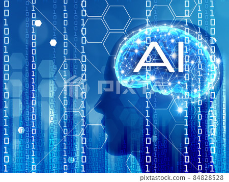 Artificial intelligence background material - Stock Illustration ...