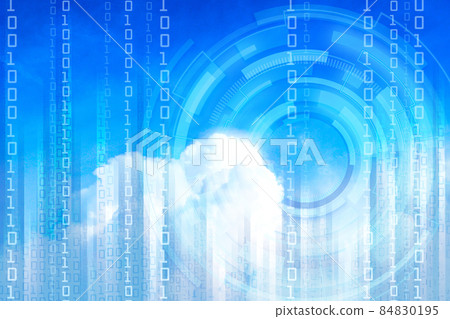 Cloud data background material - Stock Illustration [84830195] - PIXTA