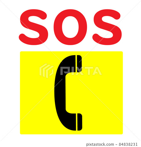 SOS icon. Distress signal for help. - Stock Illustration [84838231] - PIXTA