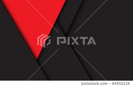 Abstract red triangle grey geometric shadow...-插圖素材 [84850226] - PIXTA圖庫