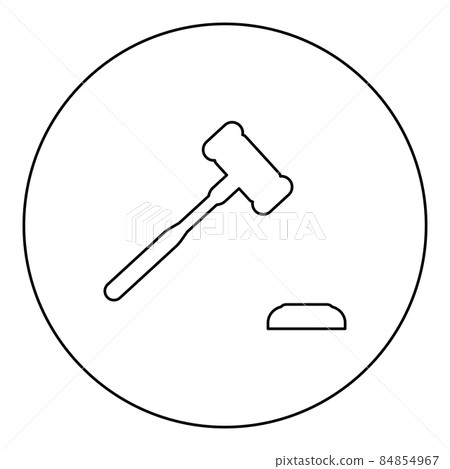 Gavel Hammer judge and anvil auctioneer concept... - Stock Illustration ...