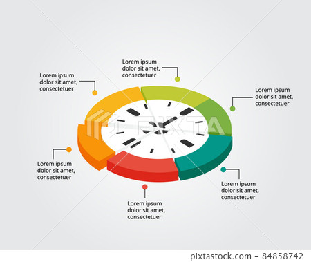 Time template for infographic for presentation... - Stock Illustration ...