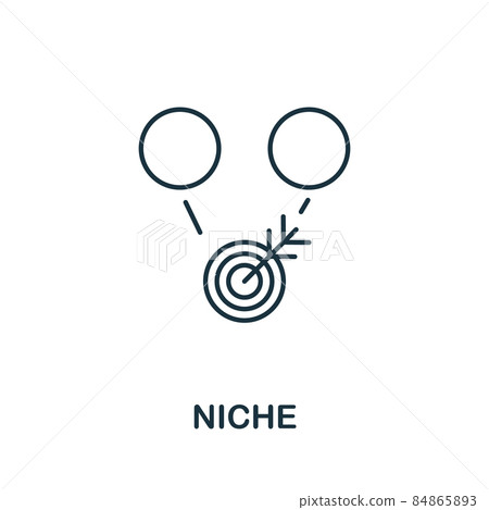 Niche icon. Line element from affiliate... - Stock Illustration ...