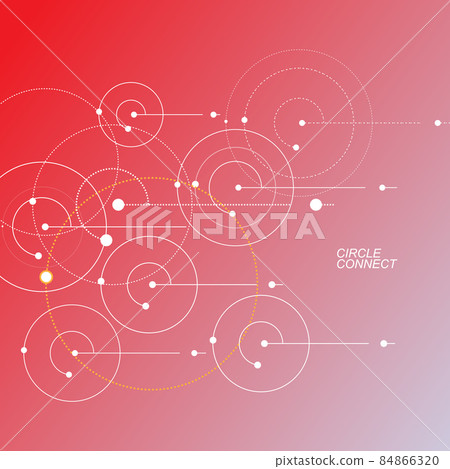 Connect lines background. Network circles dots.... - Stock Illustration [84866320] - PIXTA