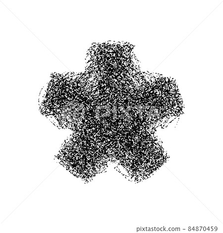 Asterisk symbol made of particles isolated on... - Stock Illustration ...