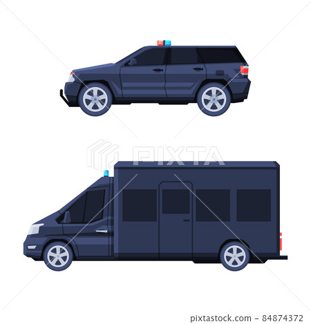 Presidential Motorcade and Government Motor... - Stock Illustration ...