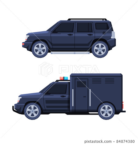 Presidential Motorcade and Government Motor... - Stock Illustration ...
