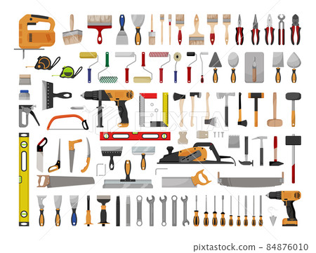 Set of Construction Tools - Stock Illustration [84876010] - PIXTA