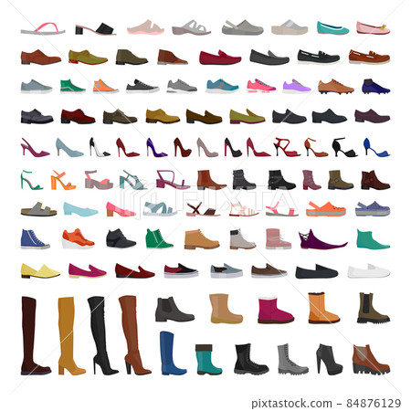 Set of Shoes - Stock Illustration [84876129] - PIXTA