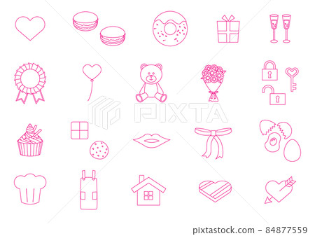 Valentine's illustration set - Stock Illustration [84877559] - PIXTA