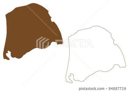 Bely island (Russia, Russian Federation, Tyumen... - Stock Illustration ...