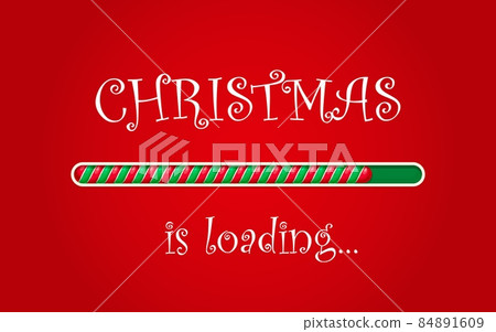 Christmas loading candy cane progress bar with... - Stock Illustration ...