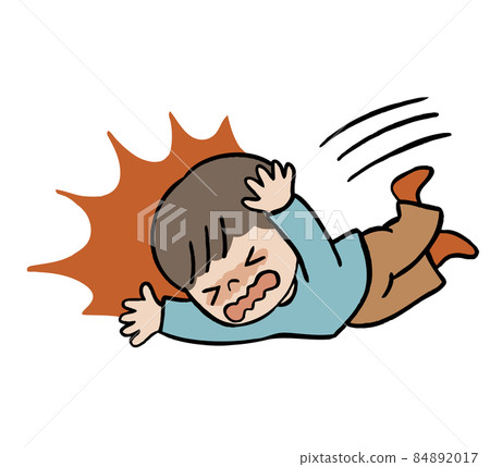 Falling child - Stock Illustration [84892017] - PIXTA