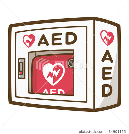 AED (Automated External Defibrillator) Box - Stock Illustration ...