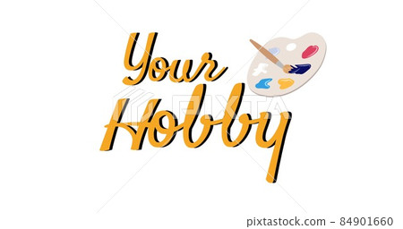 Digitally generated image of your hobby text... - Stock Illustration ...