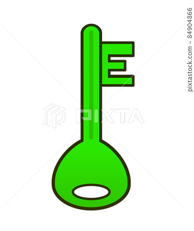 Key (green) - Stock Illustration [84904866] - PIXTA