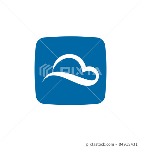 Home cloud data service company logo design - Stock Illustration ...